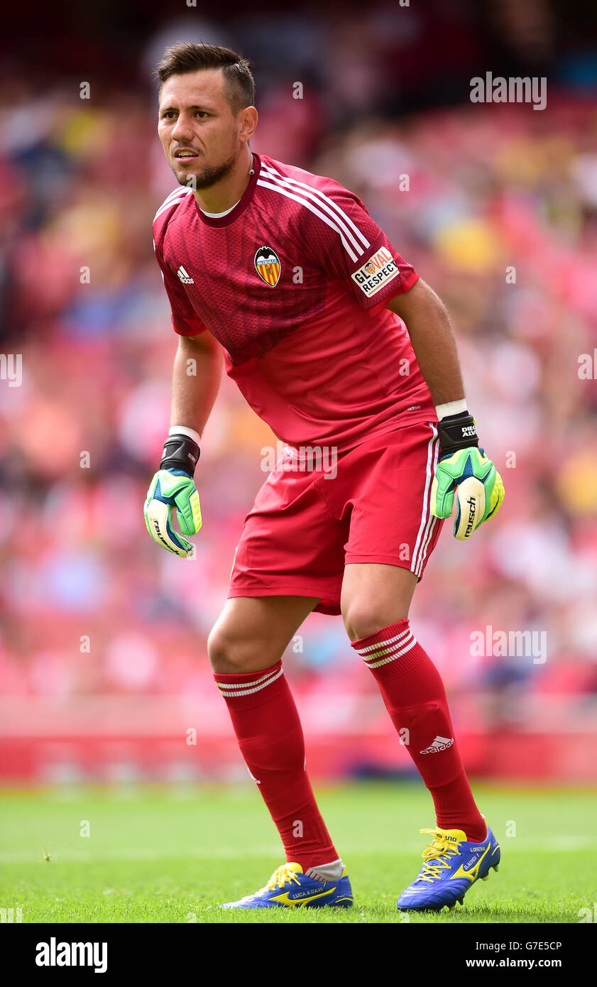 Valencia Cf Goalkeeper Diego Alves High Resolution Stock Photography ...