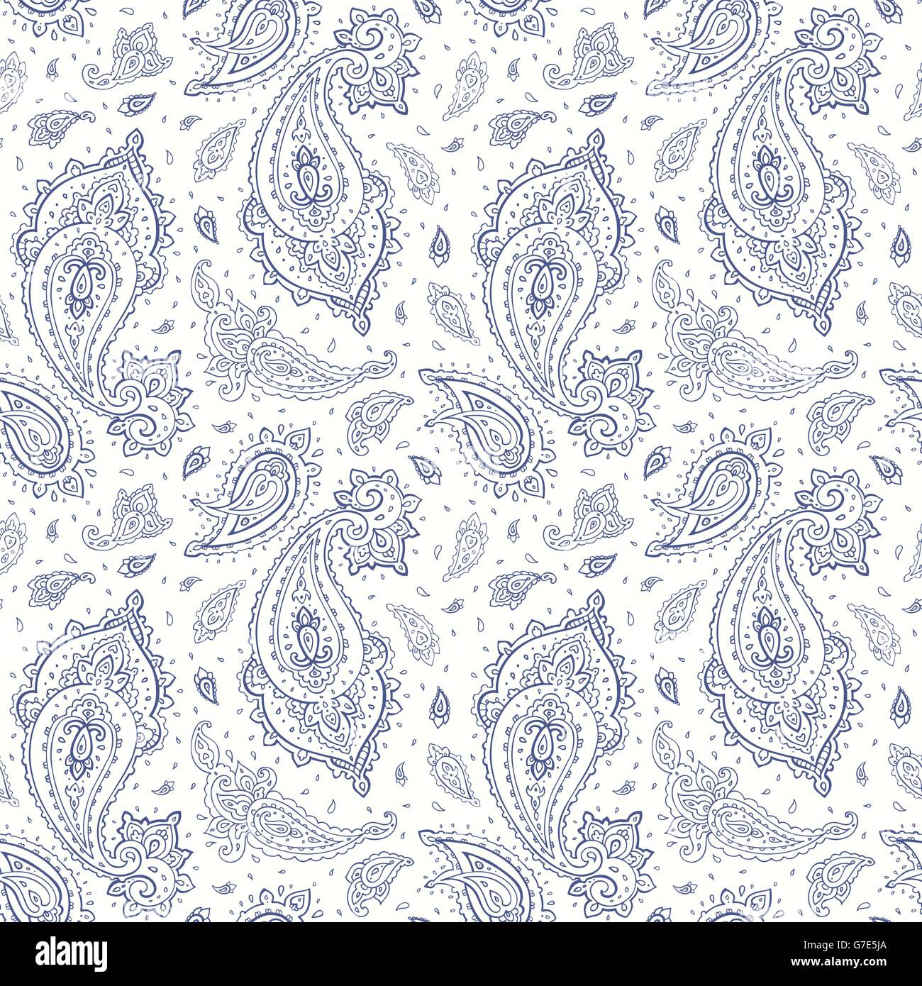 Vintage paisley wallpaper seamless Stock Vector Images - Alamy