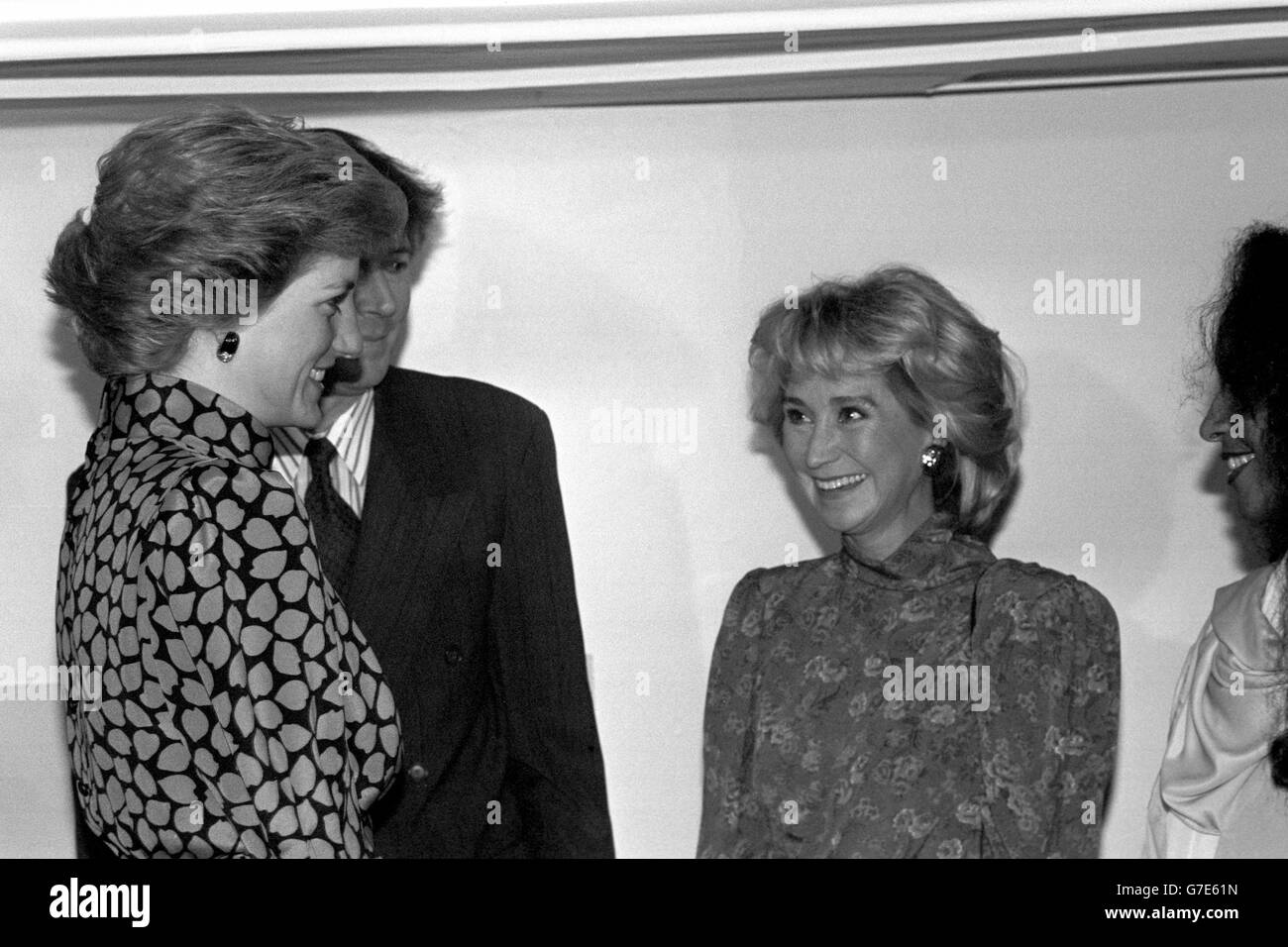 The Princess of Wales chats to Felicity Kendall at London's Savoy Hotel ...