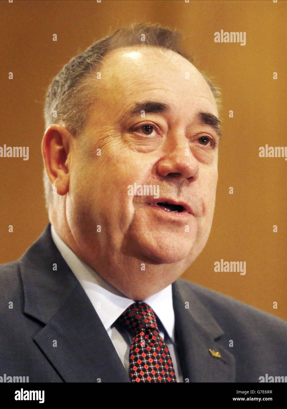 Scottish First Minister Alex Salmond ahead of addressing the Scottish ...
