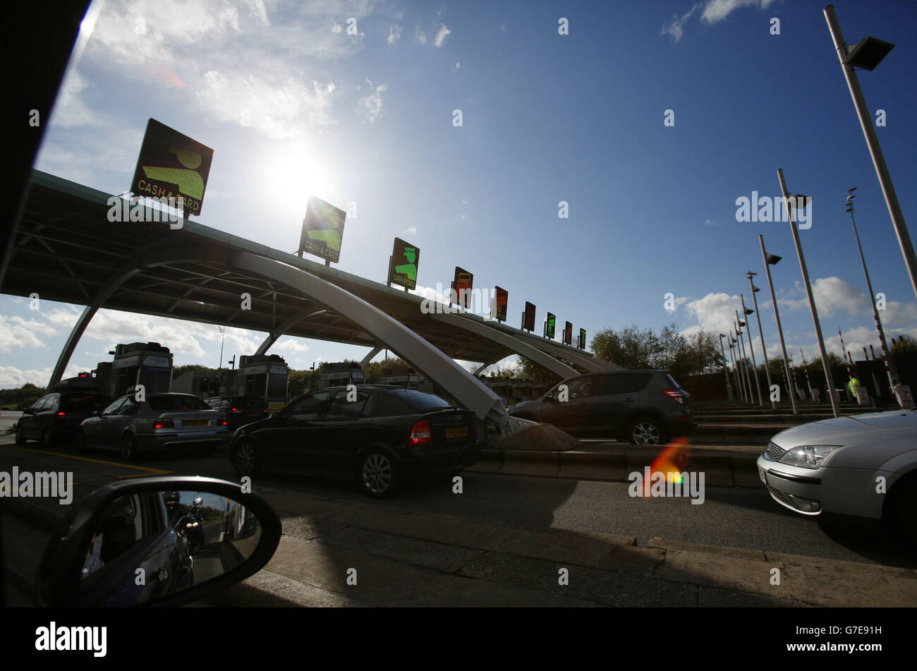 M6 Toll Road GV Stock Photo - Alamy