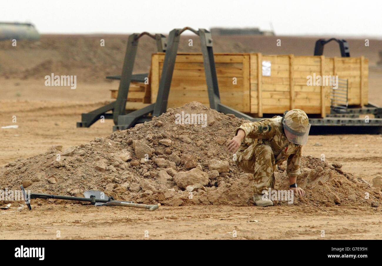 Sergeant Steve Golding (34) RAF 49 Squadron, (39 engineering) detonate ...