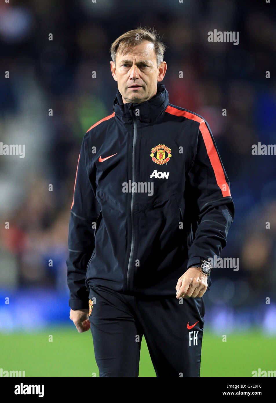 Manchester uniteds goalkeeper coach frans hoek hi-res stock photography ...