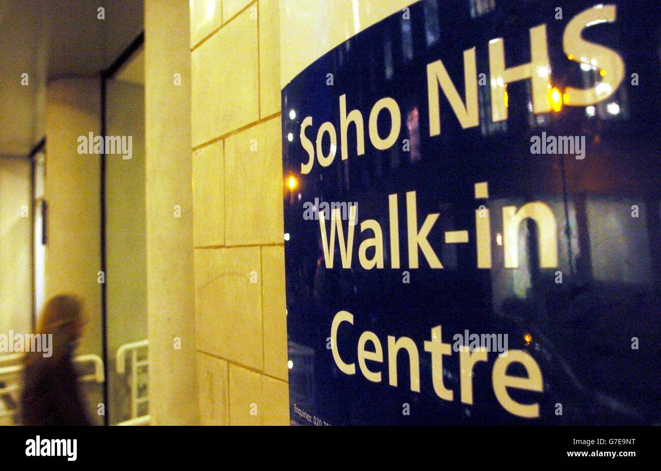 A woman walks into Soho NHS Walk-In Centre at the Soho Centre for ...