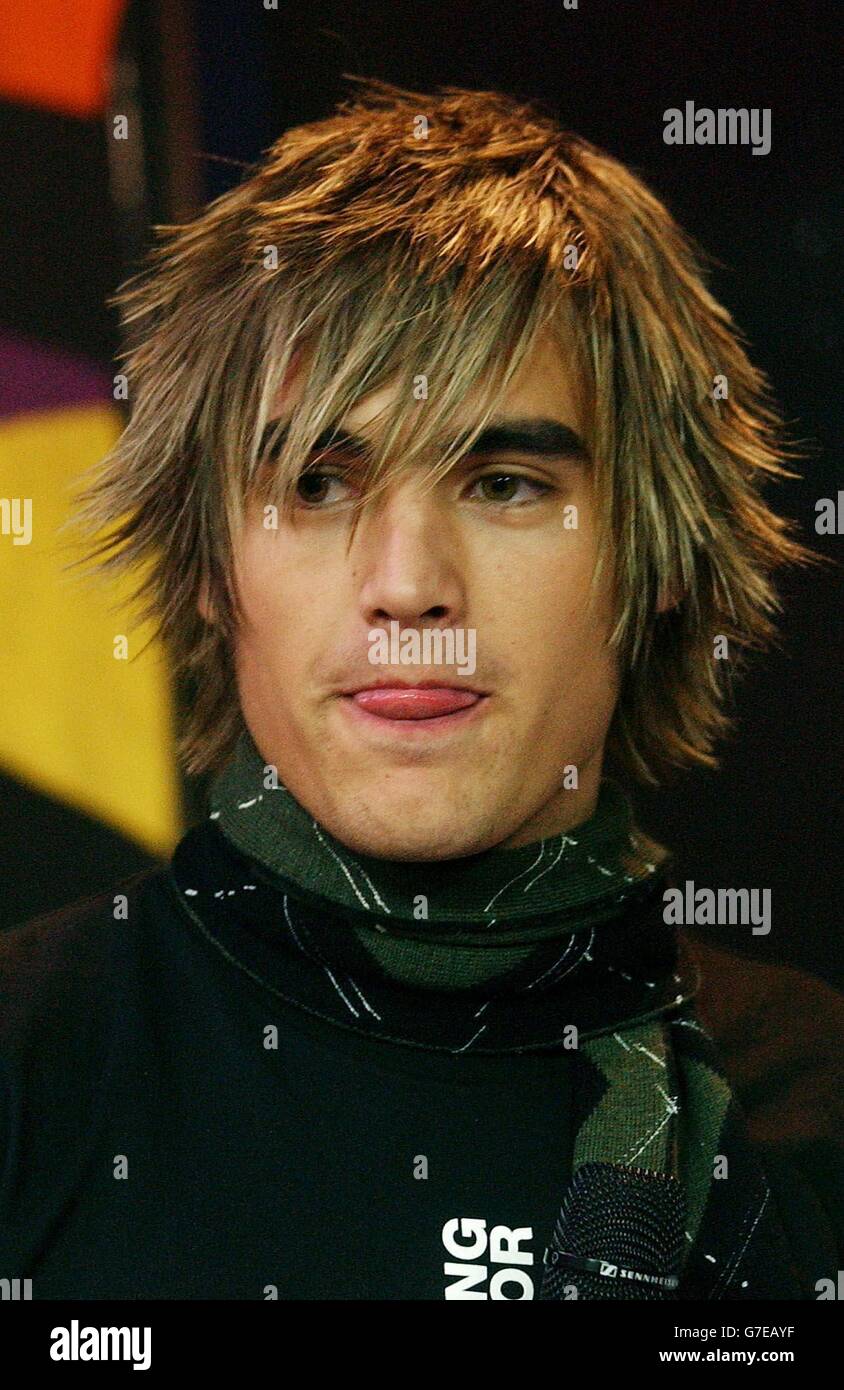 Charlie Simpson MTV's TRL Stock Photo - Alamy