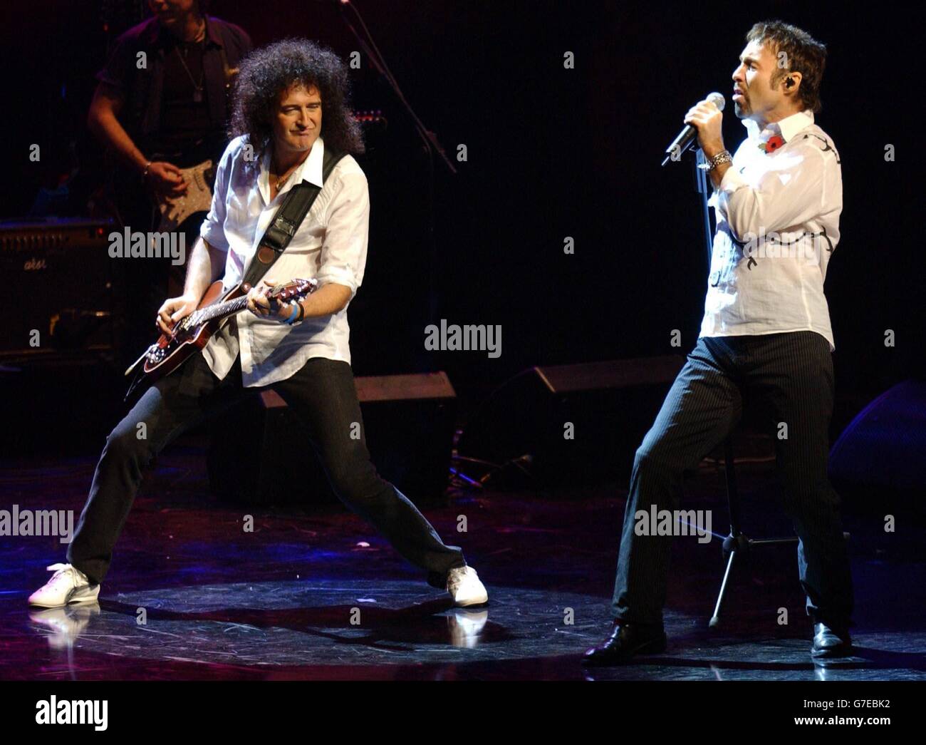 Brian may queen performs live on stage hi-res stock photography and ...