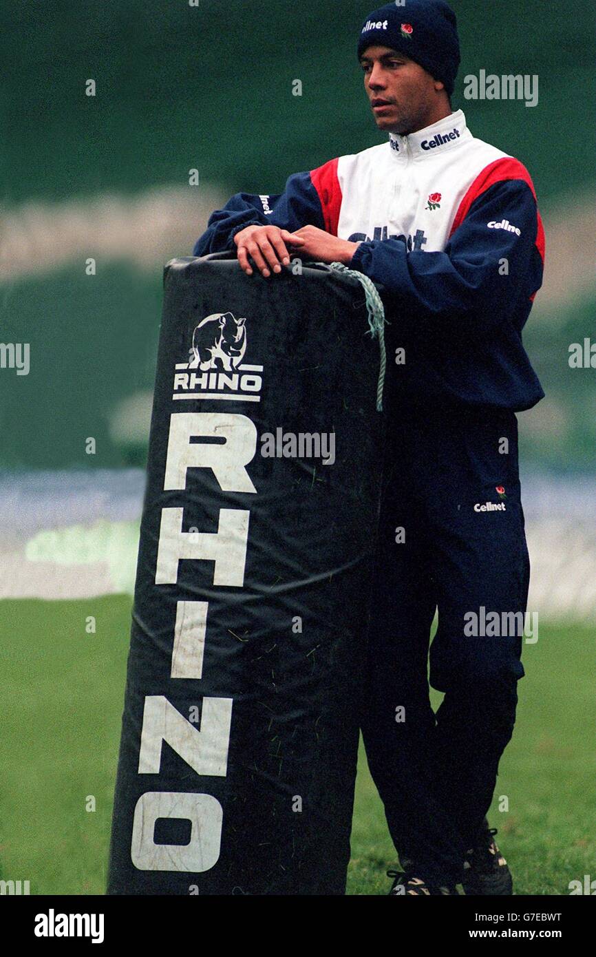 International Rugby ... England Training Stock Photo - Alamy