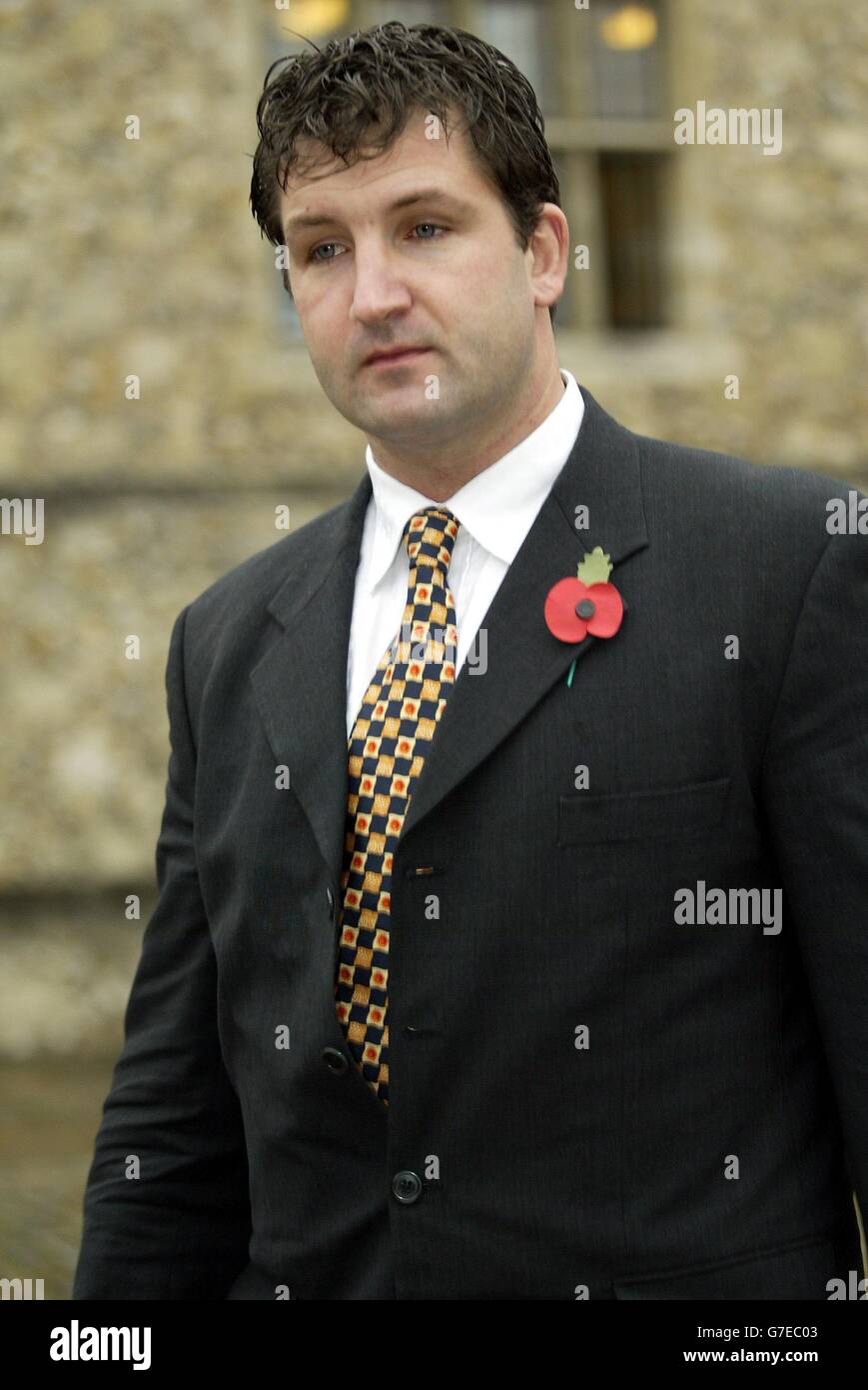PC Andrew Lange arrives at Winchester Crown Court. Surrey police ...