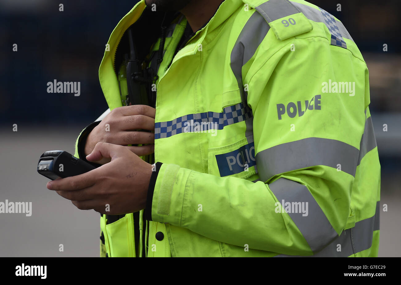 Detail of Police officers Stock Photo - Alamy
