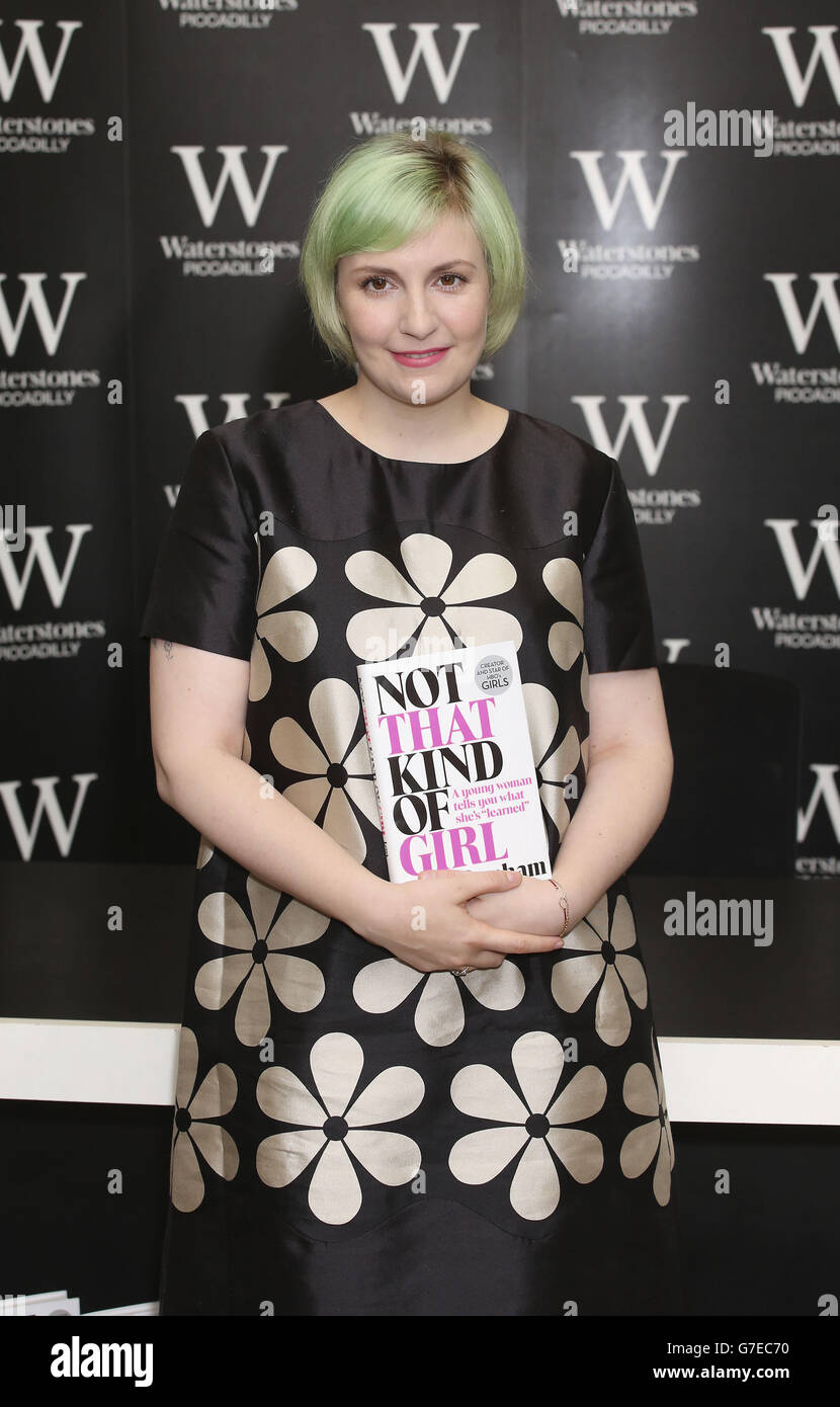Lena Dunham book signing - London Stock Photo - Alamy