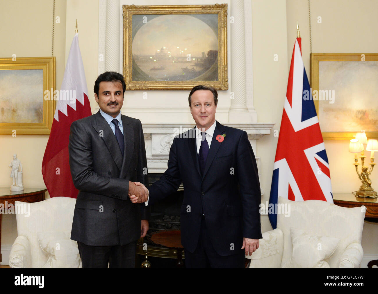 Emir of qatar visit london hi-res stock photography and images - Alamy