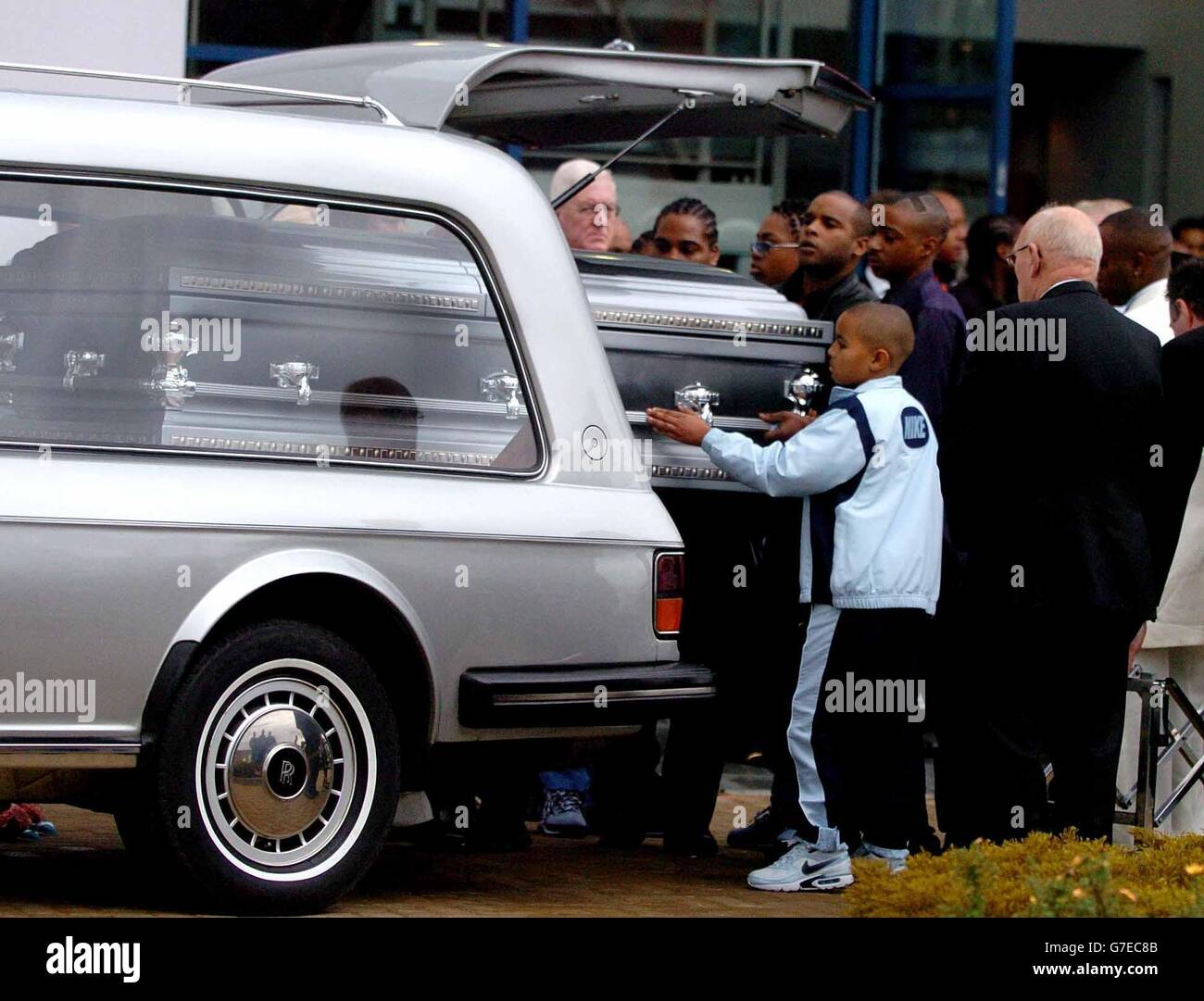 Danielle Beccan's coffin leaves Trent Vineyard Church after the service ...