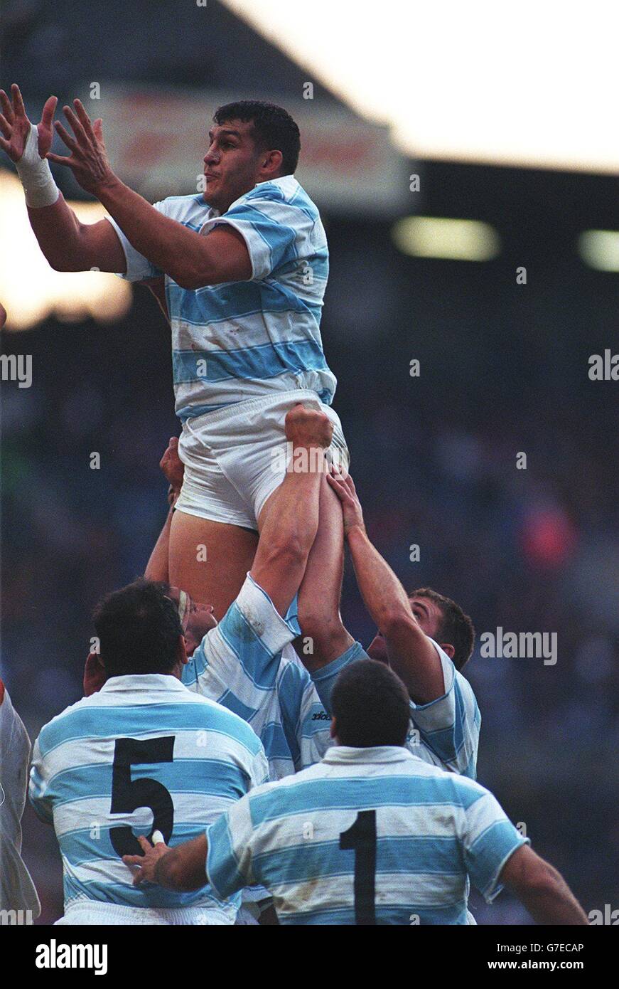 International Rugby ... England -v- Argentina. Pedro Sporleder ...