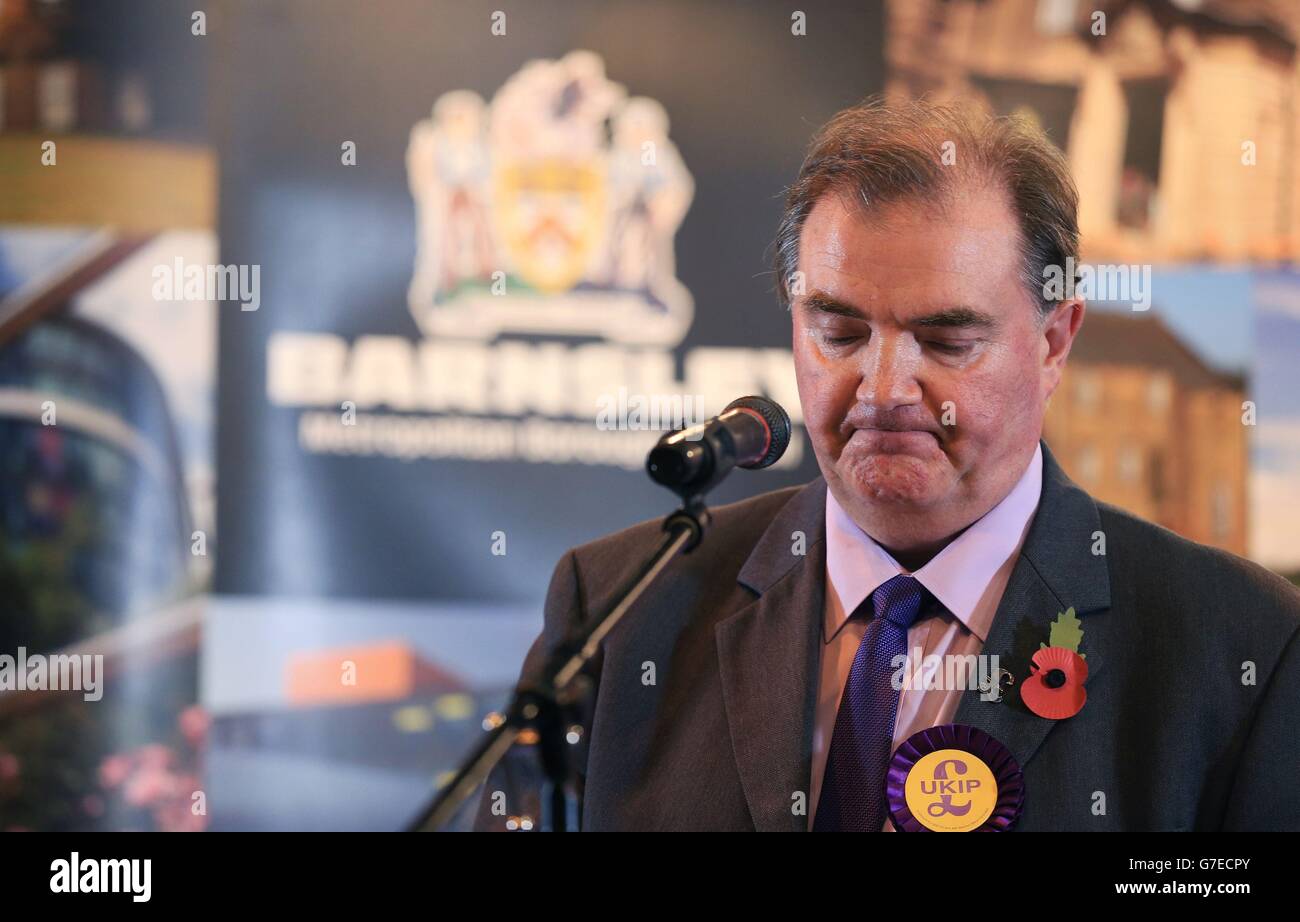 Jack Clarkson, UKIP candidate speaks after losing the South Yorkshire Police and Crime ...