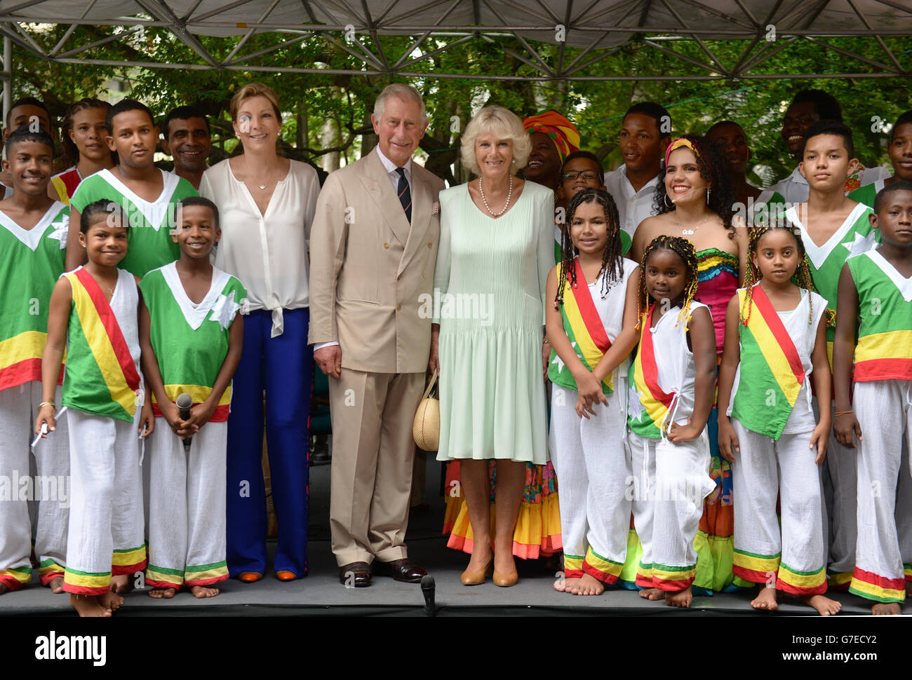 The Prince of Wales, The Duchess of Cornwall and the First Lady of ...