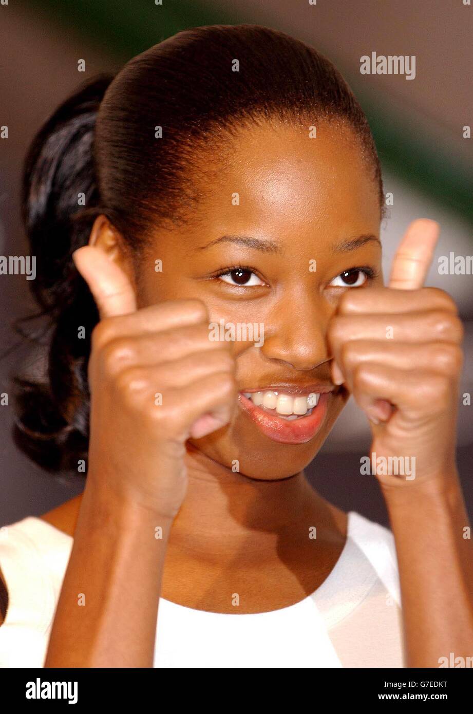 Singer Jamelia on the catwalk as she is unveiled as the new face of Rbk ...