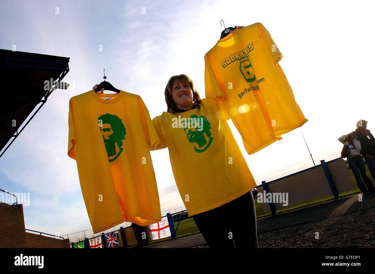 Garforth Town Socrates T-shirts Stock Photo - Alamy