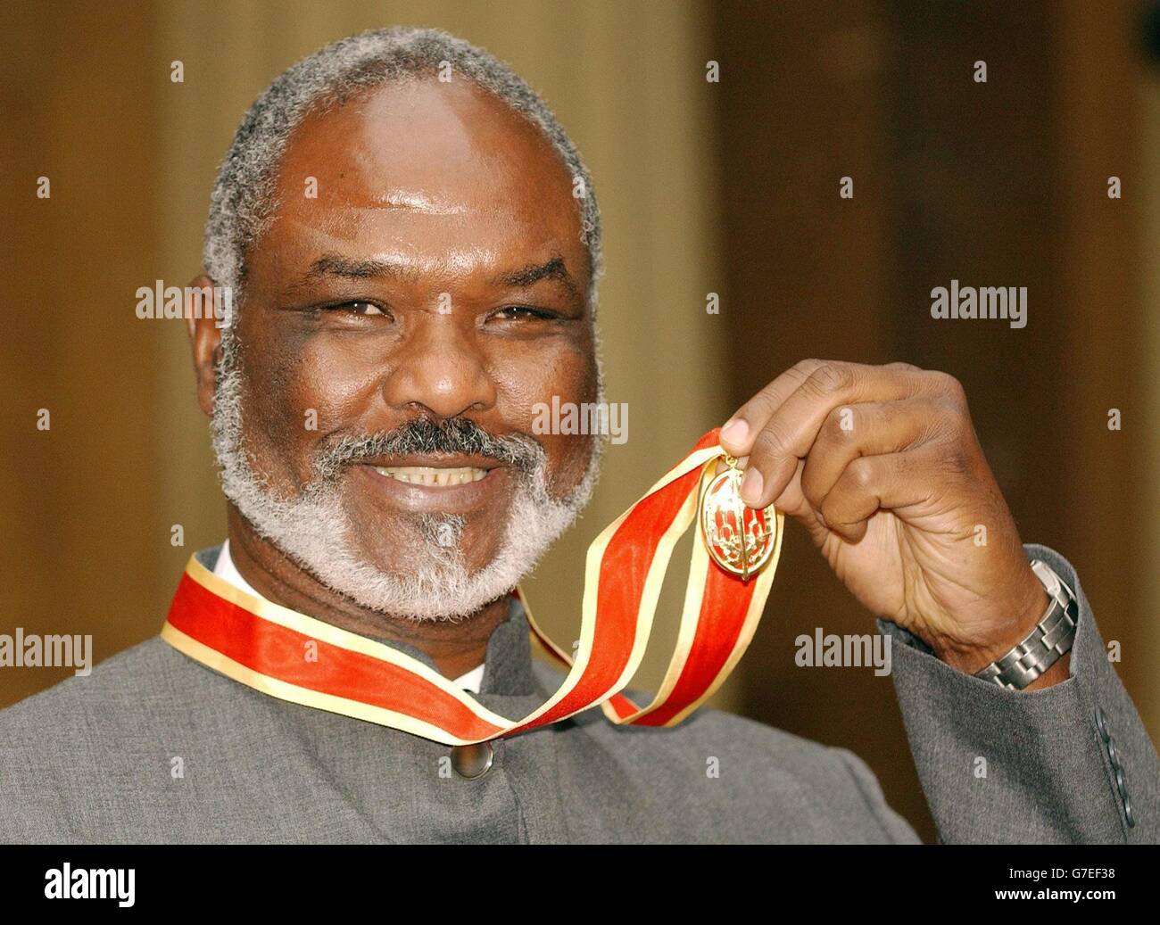 Opera bassist Sir Willard White after he collected his Knighthood for ...