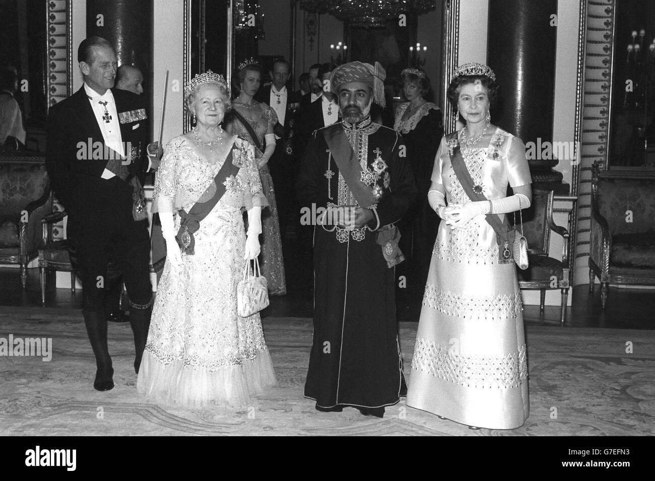 Royalty - Sultan of Oman State Visit - Buckingham Palace, London Stock ...