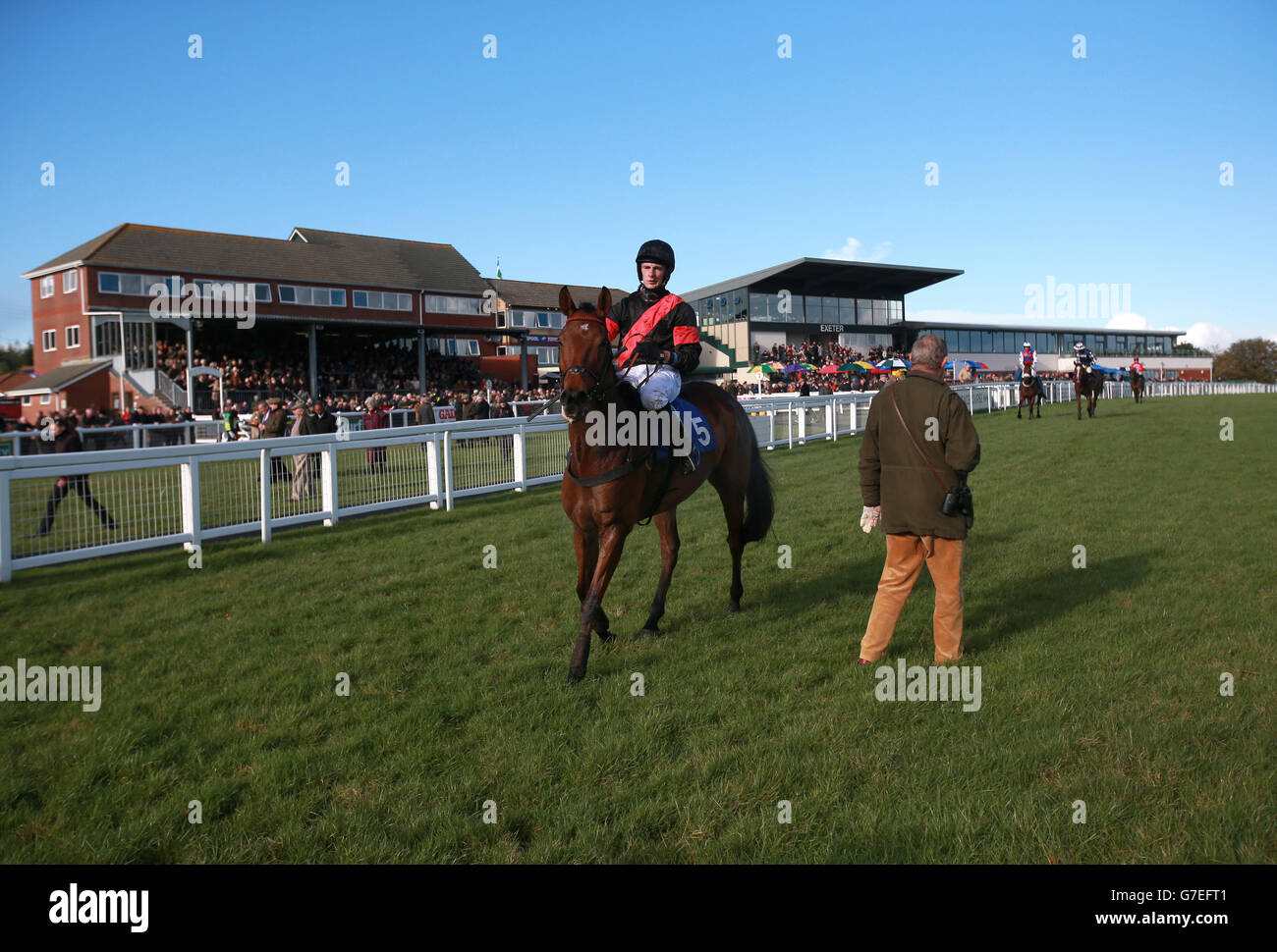 Horse Racing - Exeter Stock Photo - Alamy