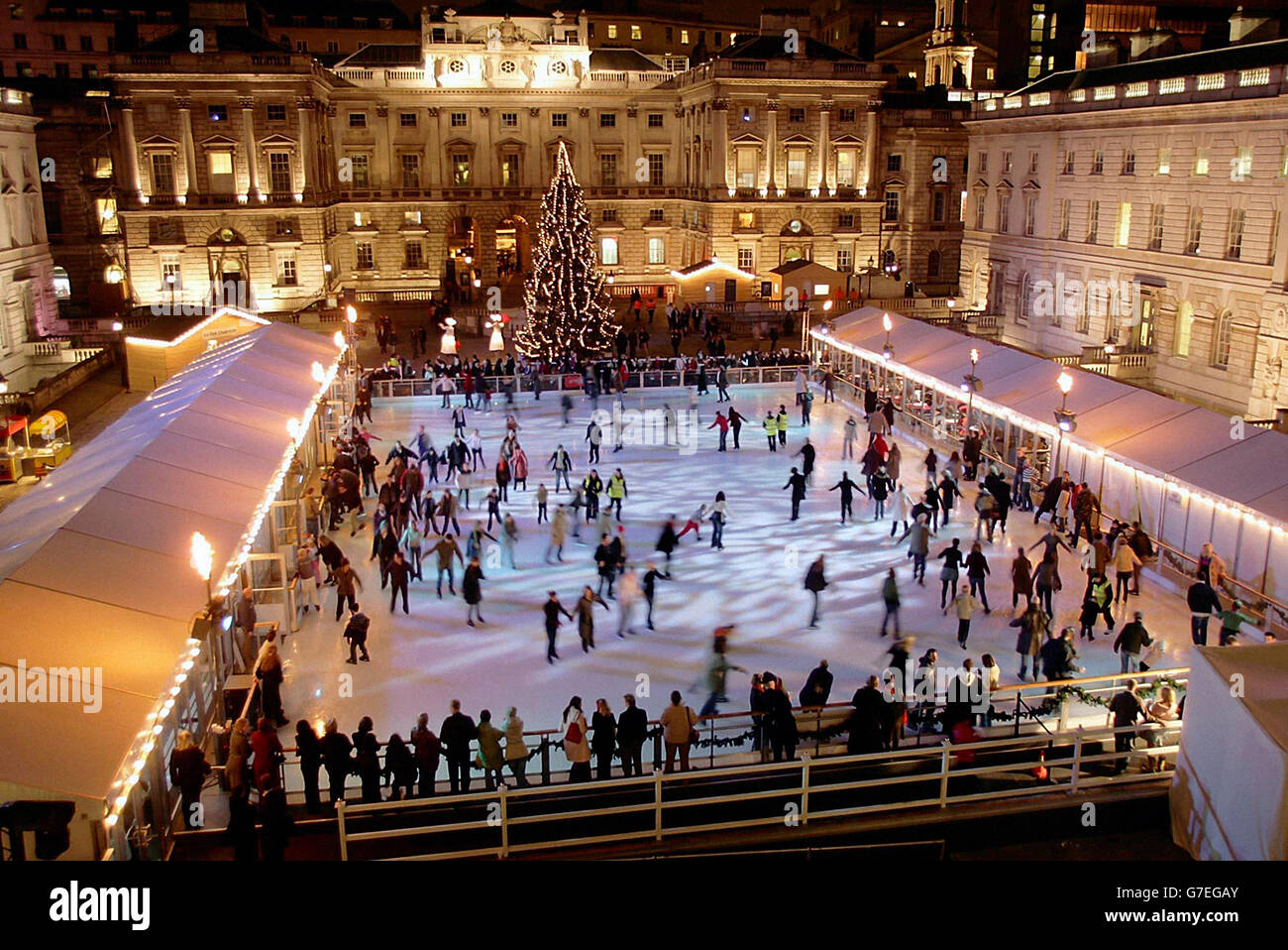 Somerset House Ice Rink Stock Photo - Alamy