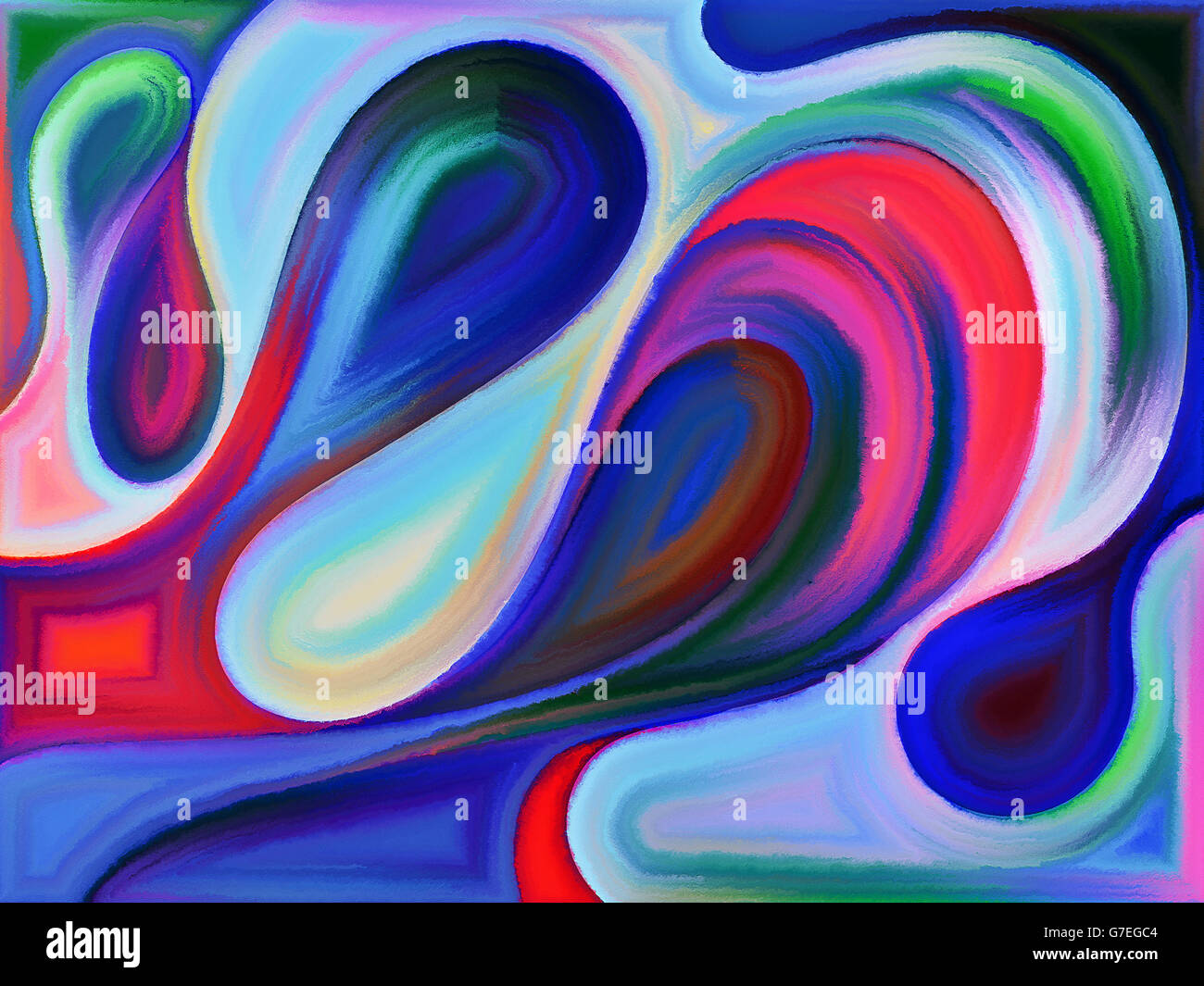 Motion of Colors series. Background design of swirls of colors on the ...