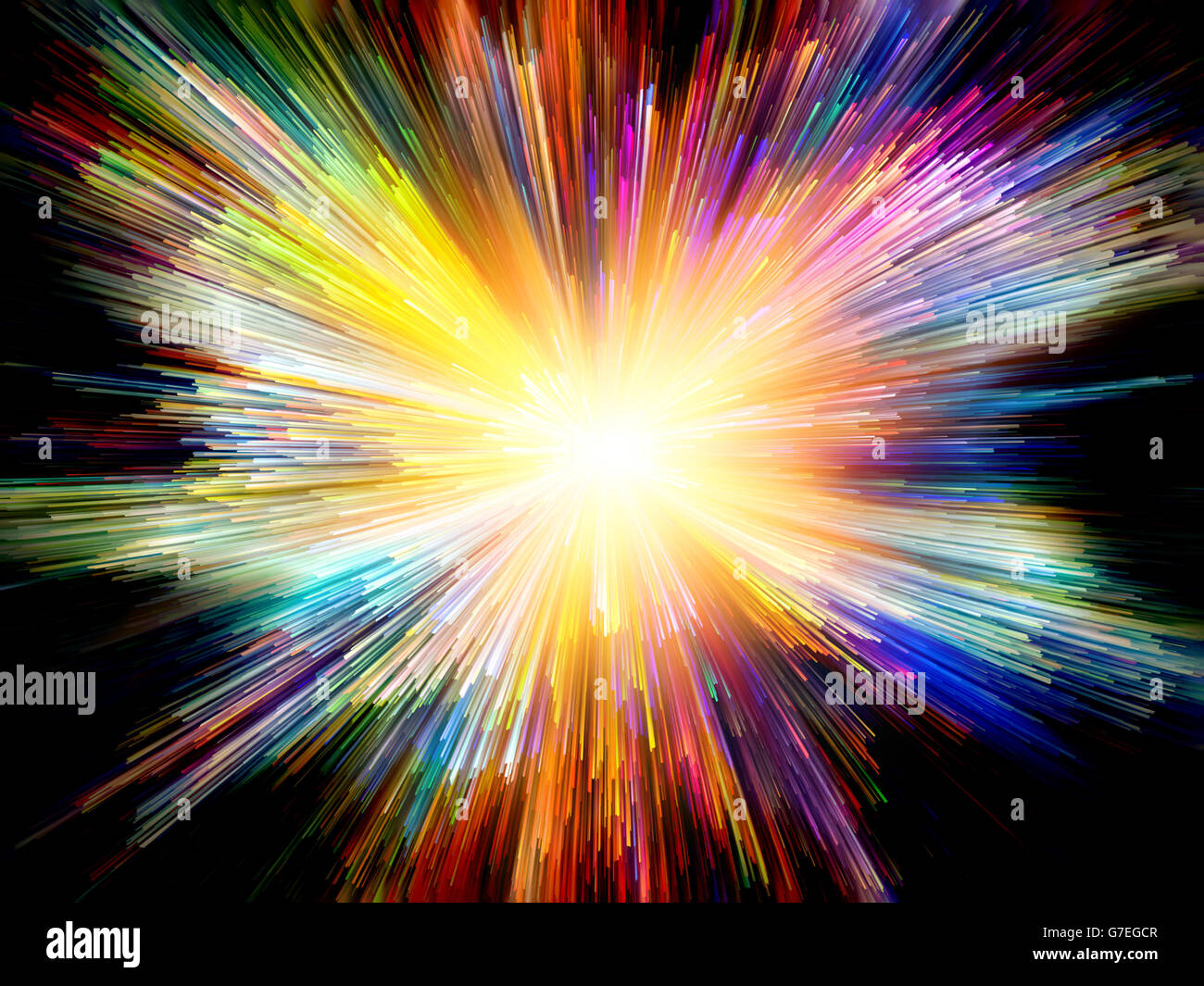 Color Explosion series. Backdrop composed of colorful streaks and ...
