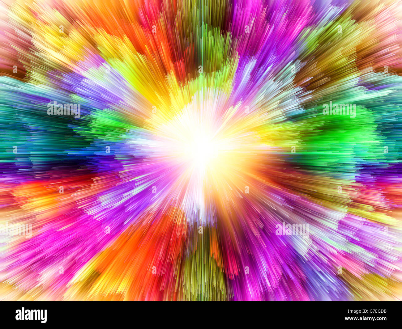 Color Explosion series. Background design of colorful streaks on the ...