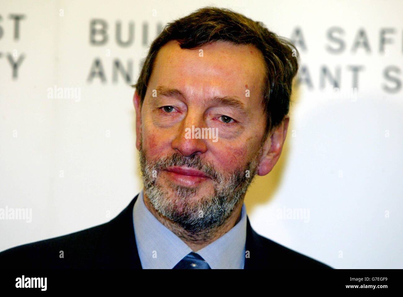Home Secretary David Blunkett launching his proposals for a compulsory ...