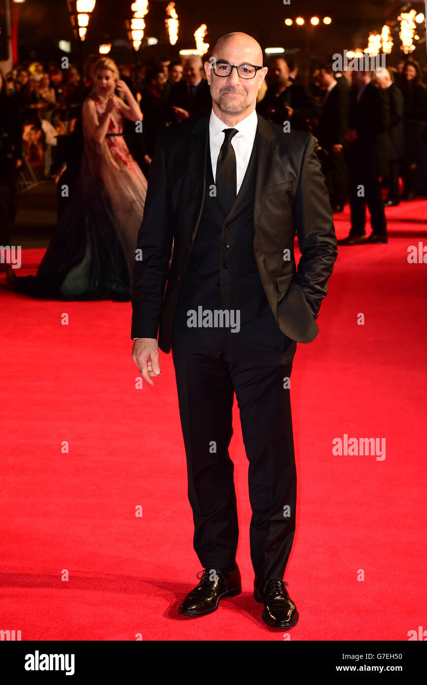 Stanley Tucci arriving at the UK film premiere of The Hunger Games ...