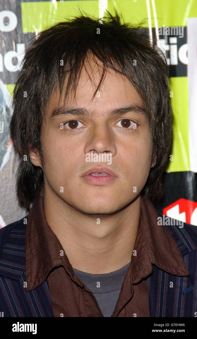 Jazz musician Jamie Cullum during his guest appearance on MTV's TRL ...