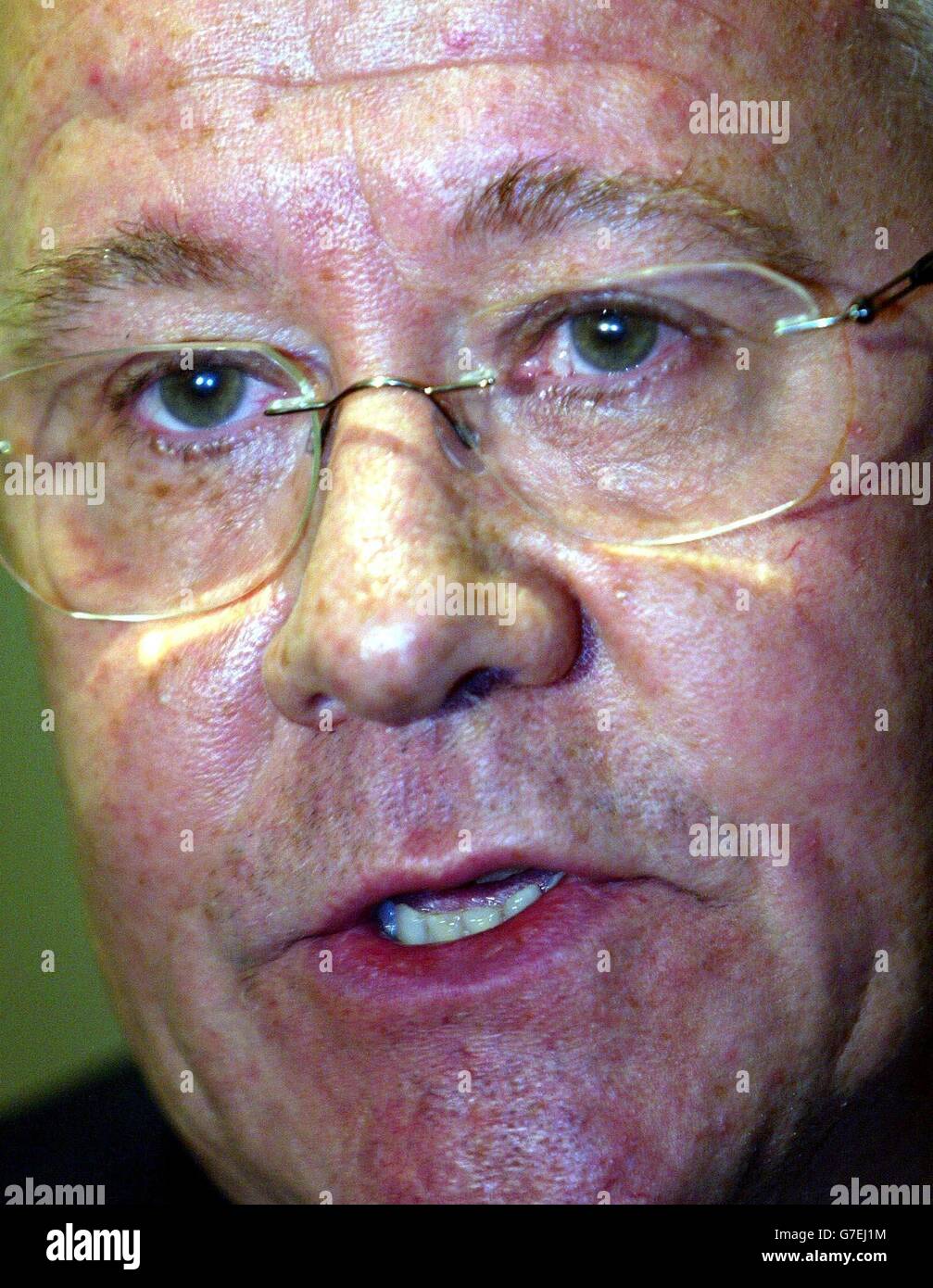 Defence Minister Adam Ingram speaks to the media, at a press conference ...