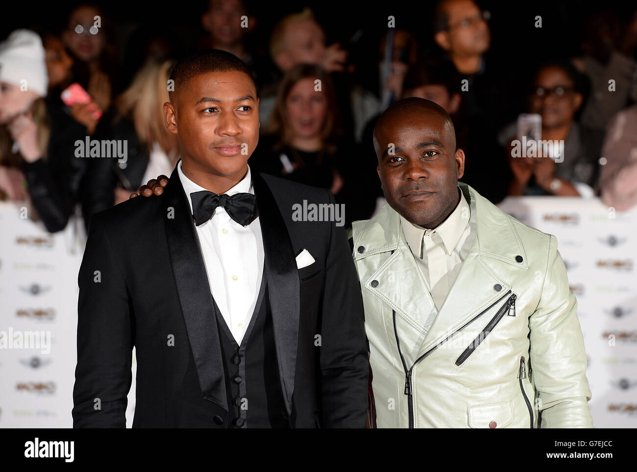 Rickie Haywood Williams and Melvin O'Doom arriving at the Mobo Awards ...