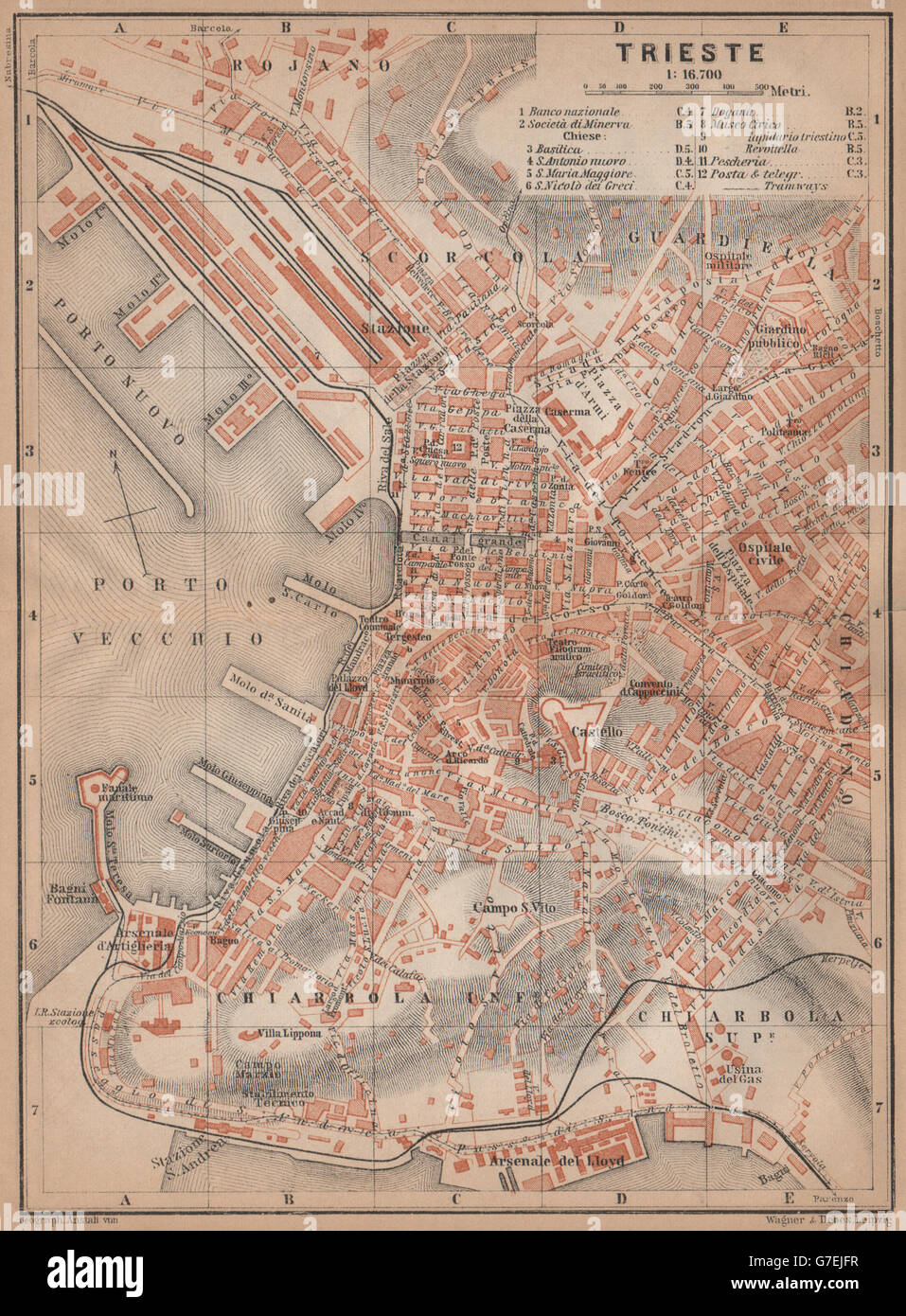 Mappa trieste vintage hi-res stock photography and images - Alamy