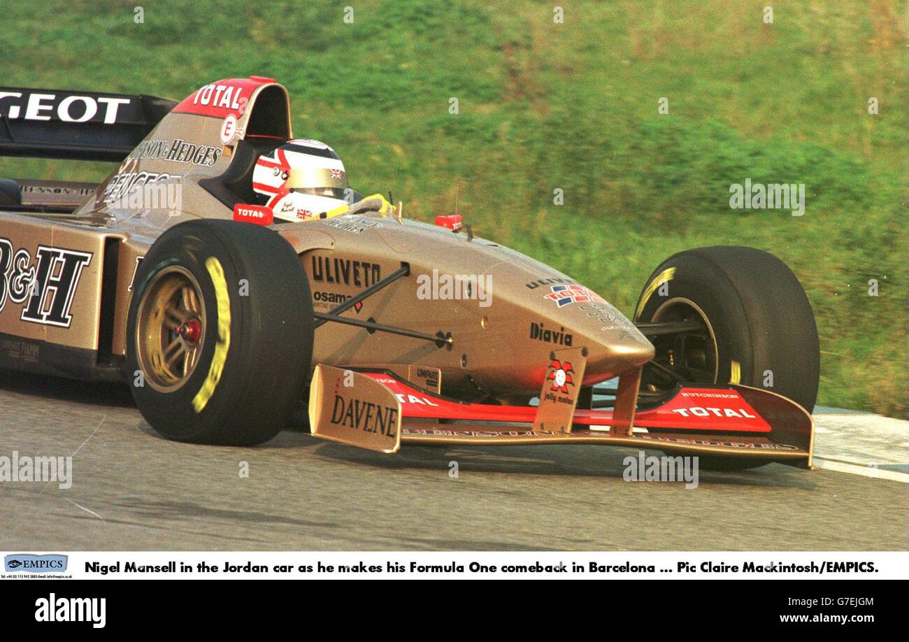 Jordan nigel mansell hi-res stock photography and images - Alamy