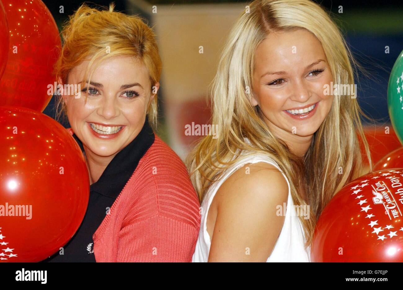 TV presenter Gail Porter (left) and actress Jennifer Ellison during a ...