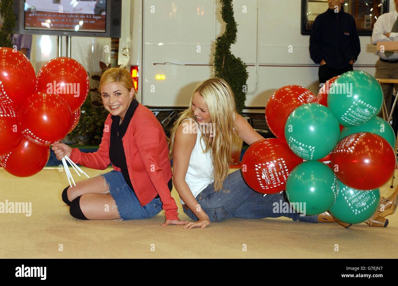 TV presenter Gail Porter (left) and actress Jennifer Ellison during a ...