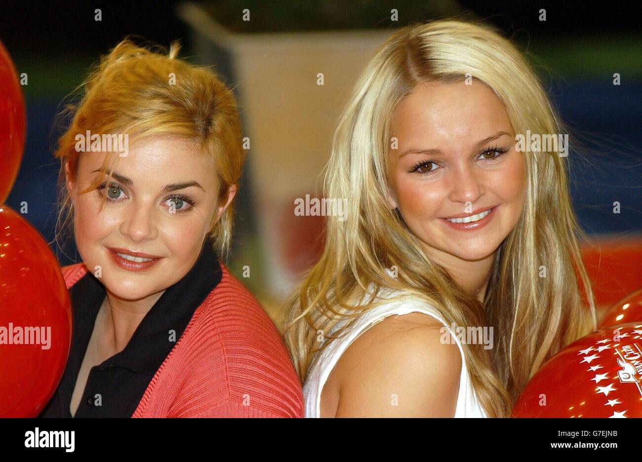 TV presenter Gail Porter (left) and actress Jennifer Ellison during a ...