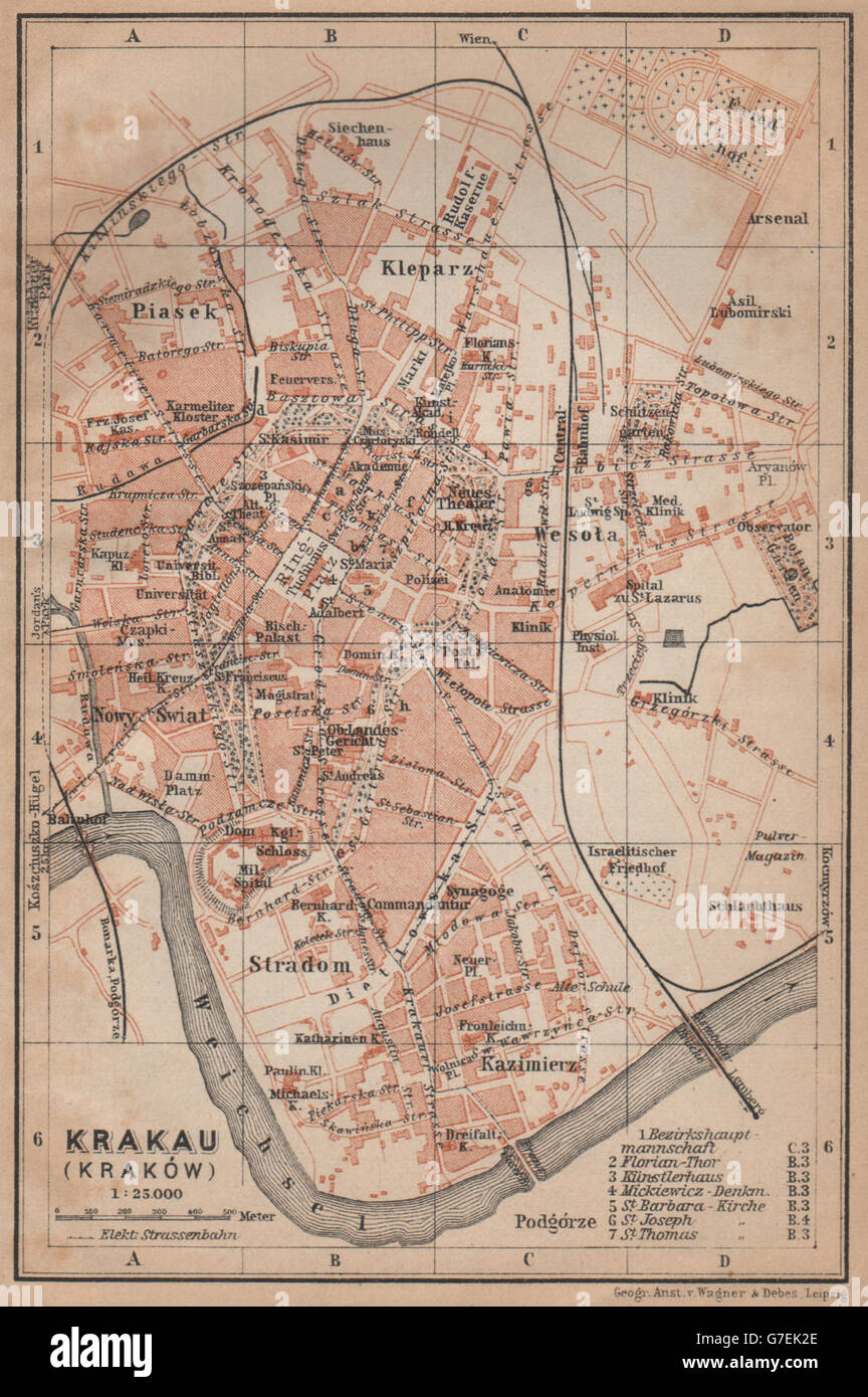 Plan of krakow hi-res stock photography and images - Alamy