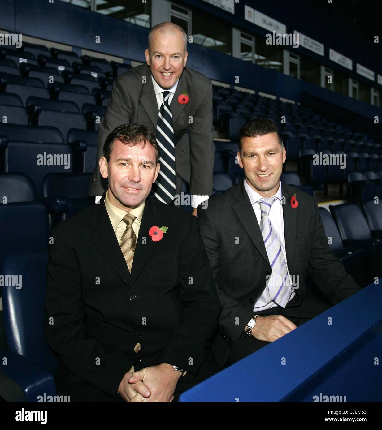 Bryan Robson is unveiled at WBA Stock Photo - Alamy