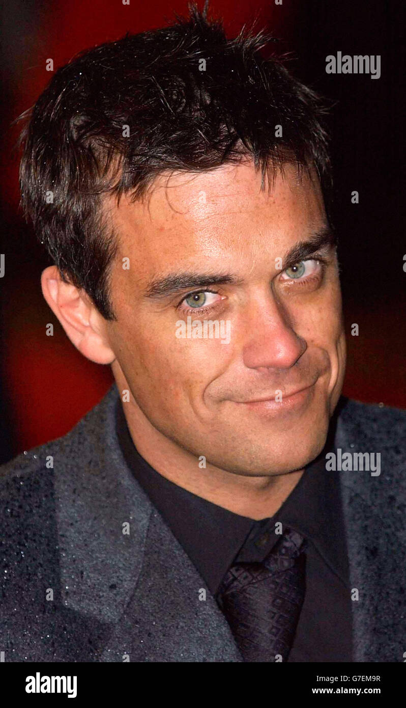 Singer Robbie Williams arrives for the UK charity premiere of Bridget ...