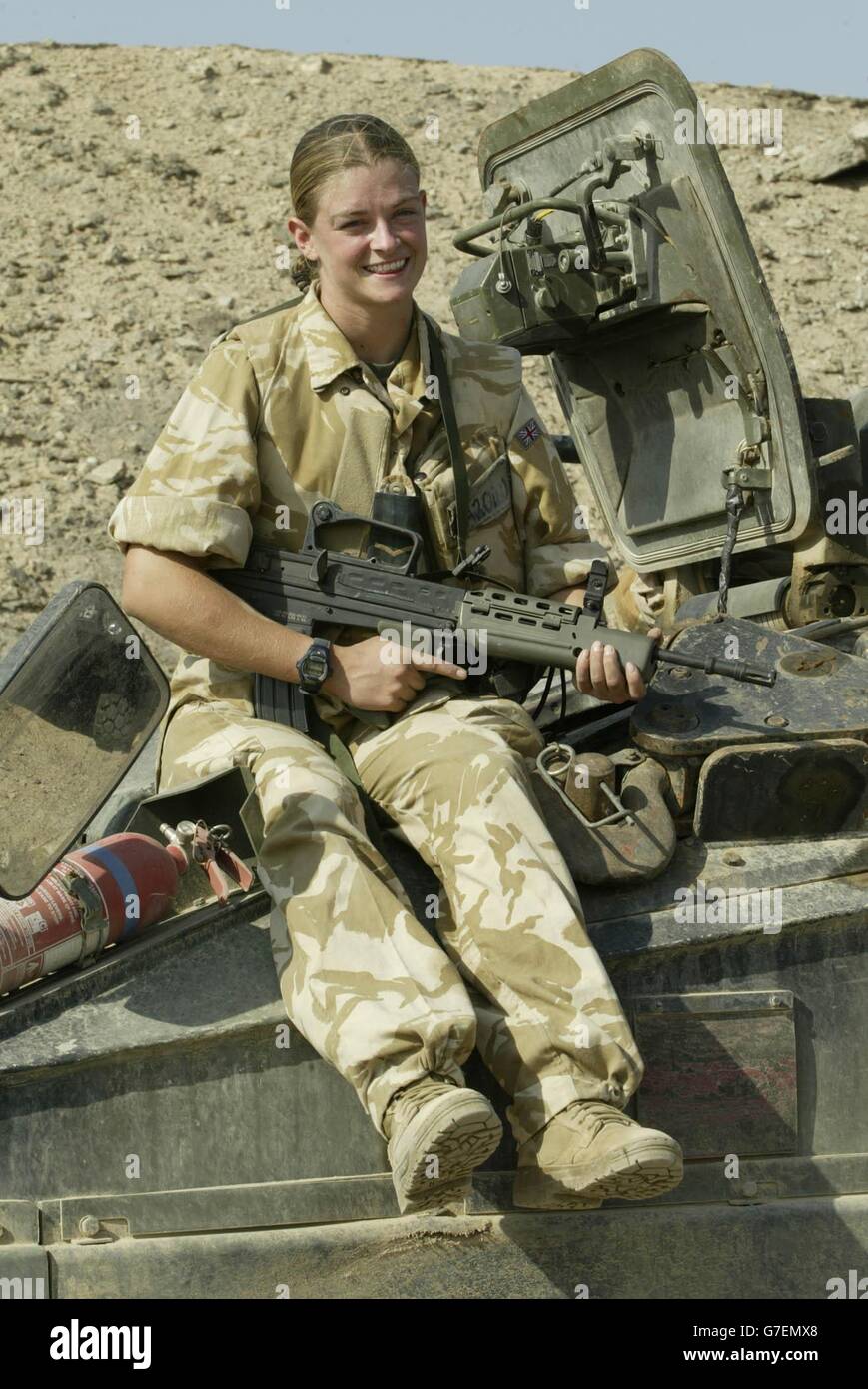 OVERSEAS USE ONLY: Lance Corporal Jennifer Harris, an armourer at a ...