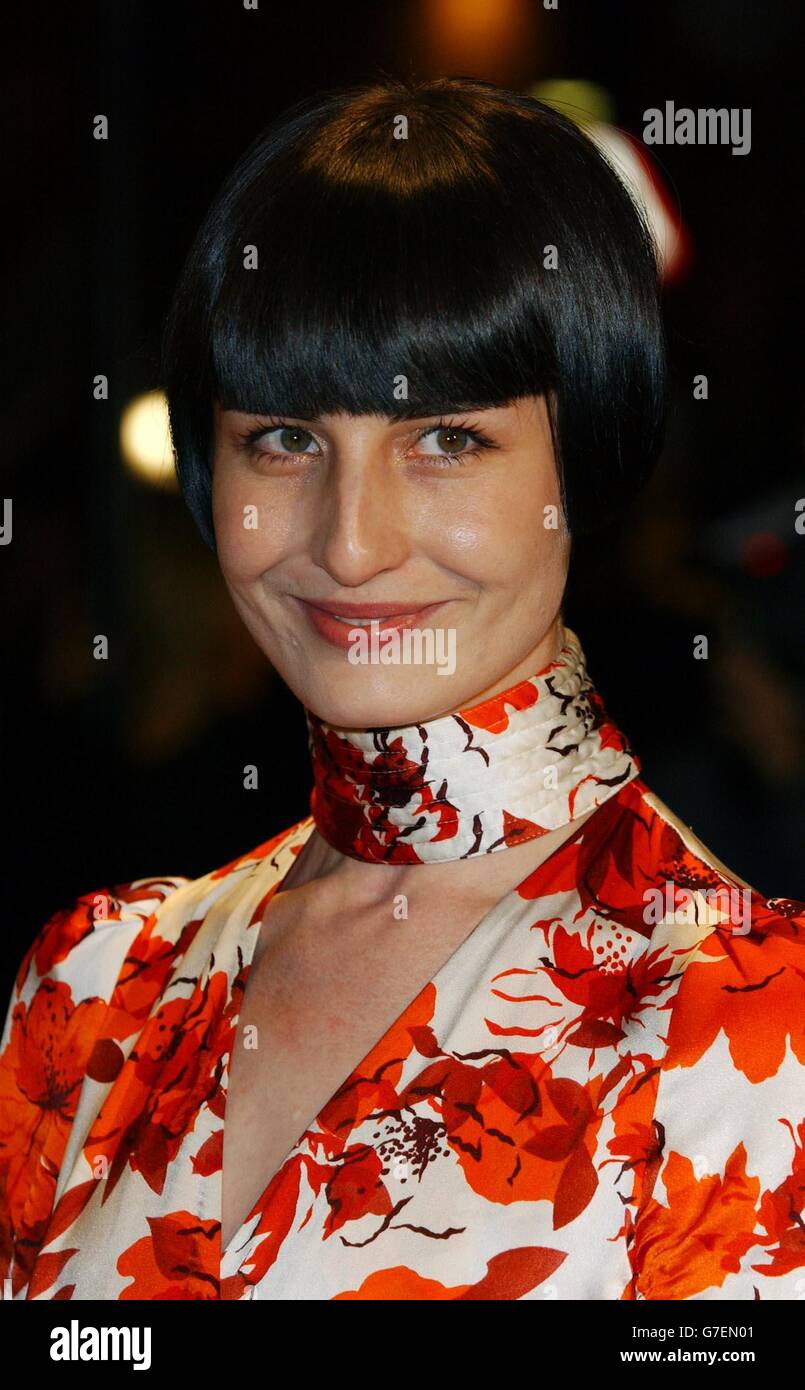 Model Erin O'Connor arrives for the UK Music Hall Of Fame - live final ...