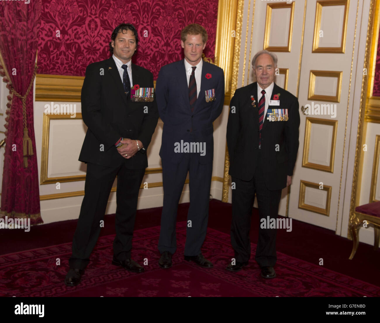 Prince Harry with Corporal Willie Apiata VC and Mr Alf Lowe GC from New ...