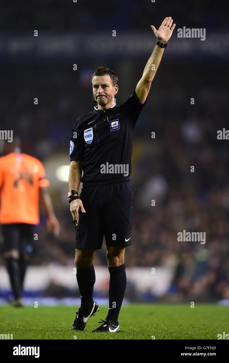 Referee Mark Clattenburg during the Capital One Cup Fourth Round match ...