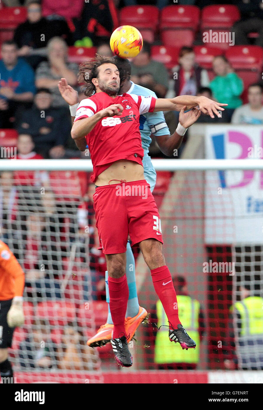 Leyton Orient's Gianvito Plasmati and Coventry City's Reda Johnson ...