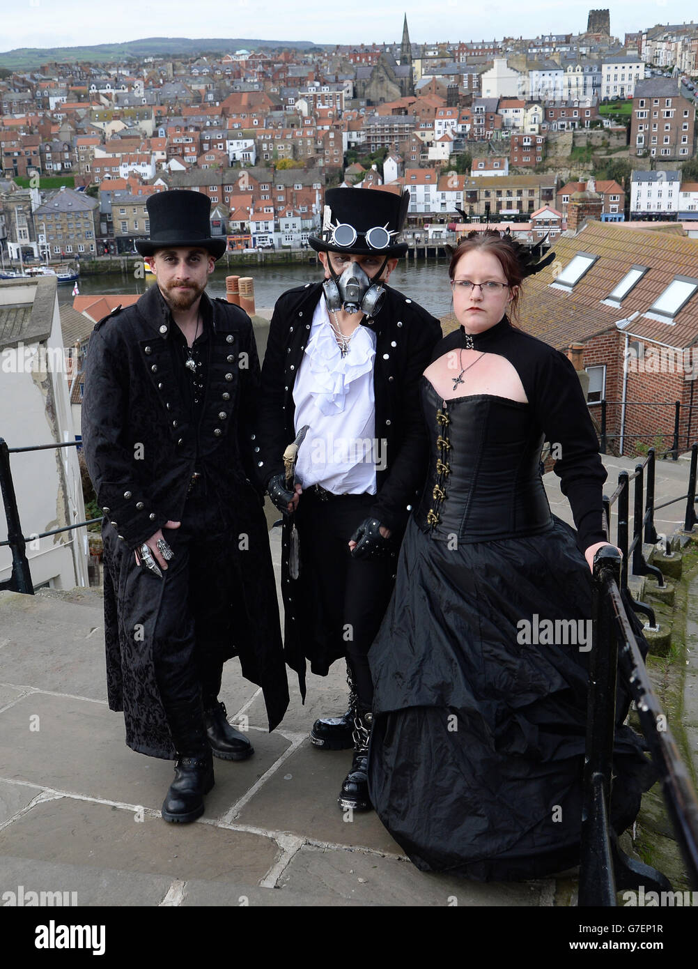 Whitby goth weekend Stock Photo - Alamy