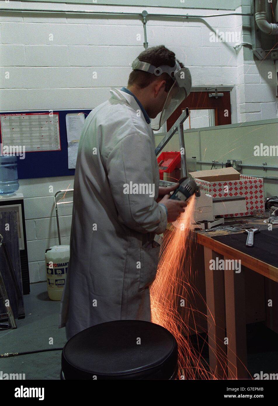 Motor racing; Stewart Formula One factory Stock Photo - Alamy
