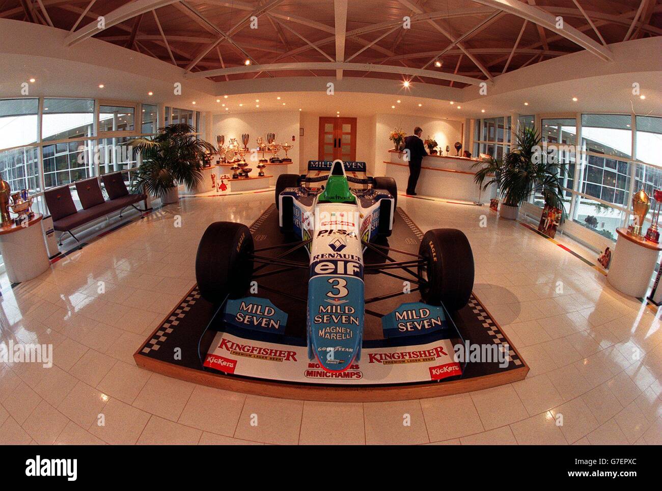 Motor Racing; Benetton Grand Prix, Factory. Reception area, Benetton ...