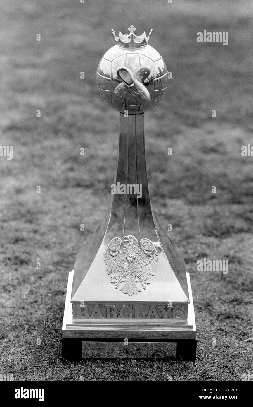 English division one trophy Black and White Stock Photos & Images - Alamy